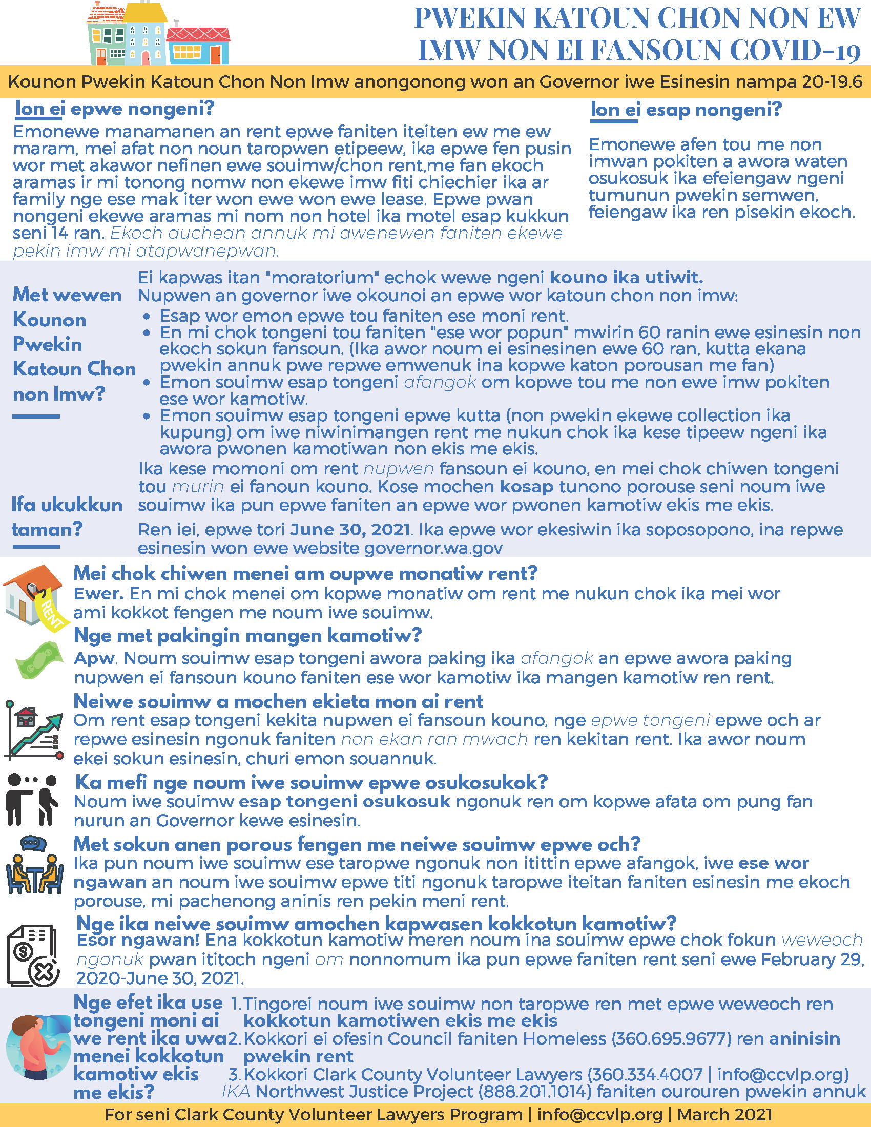6th EXTENSION of Eviction Moratorium Cheat Sheet-Chuukese | Council For ...